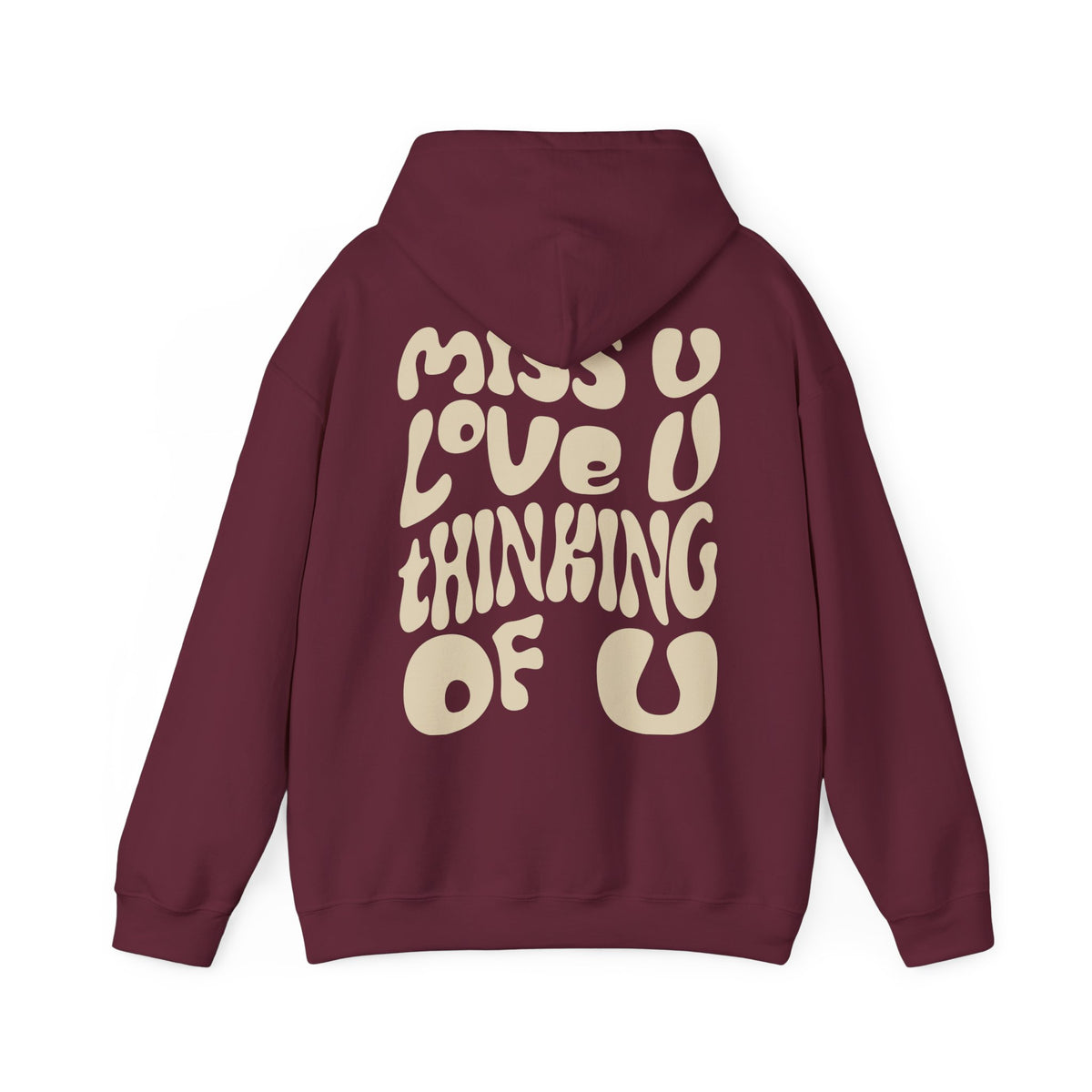 Dalton Maudlin - Miss U Hoodie - Cream Print – Armada Merch