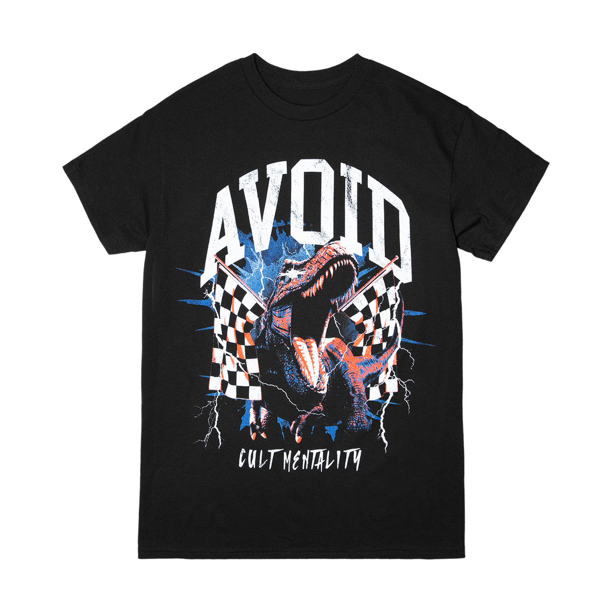 AVOID - Dino Black Tee – Armada Merch