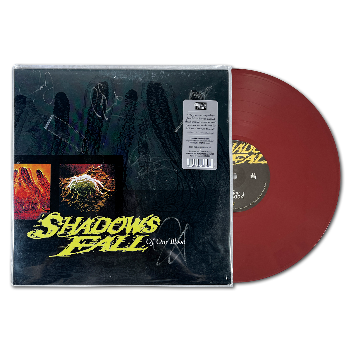 Shadows Fall "Of One Blood" LP - Blood Red Vinyl (Signed) – Armada Merch
