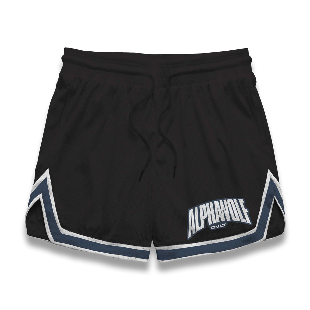 Alpha Wolf - Black & White Custom Basketball Shorts – Armada Merch
