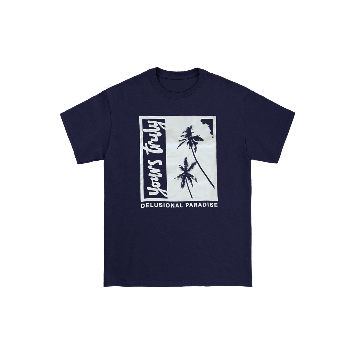 Yours Truly - Palm Tree Navy Tee – Armada Merch