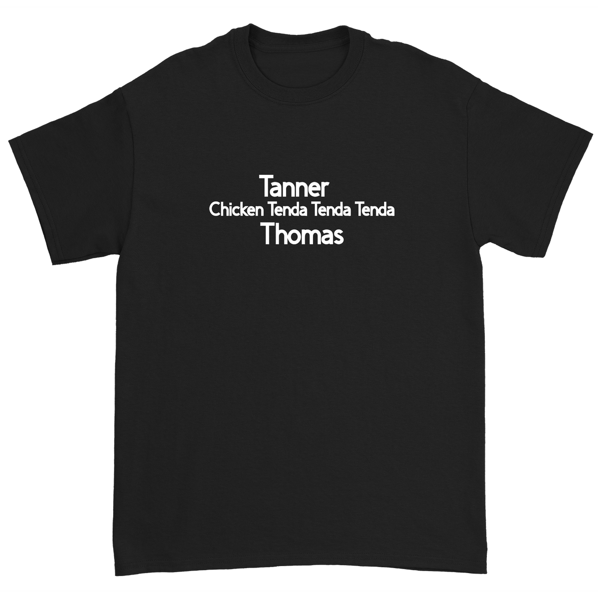 Tanner Thomas - Chicken Tenda T-Shirt - Black – Armada Merch
