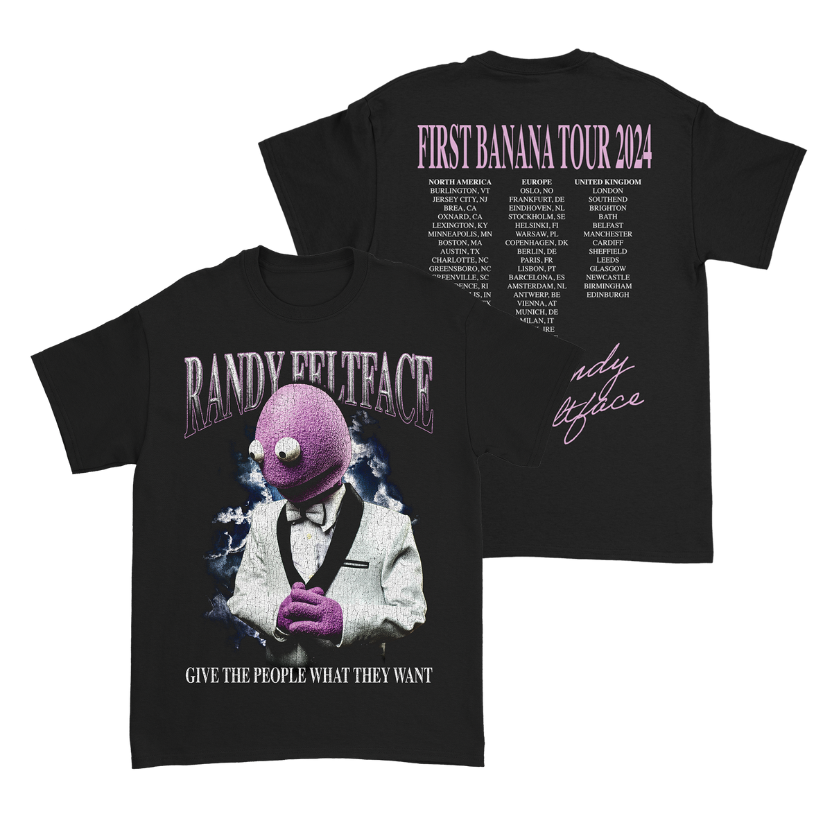 Randy Feltface - First Banana Tour Tee – Armada Merch