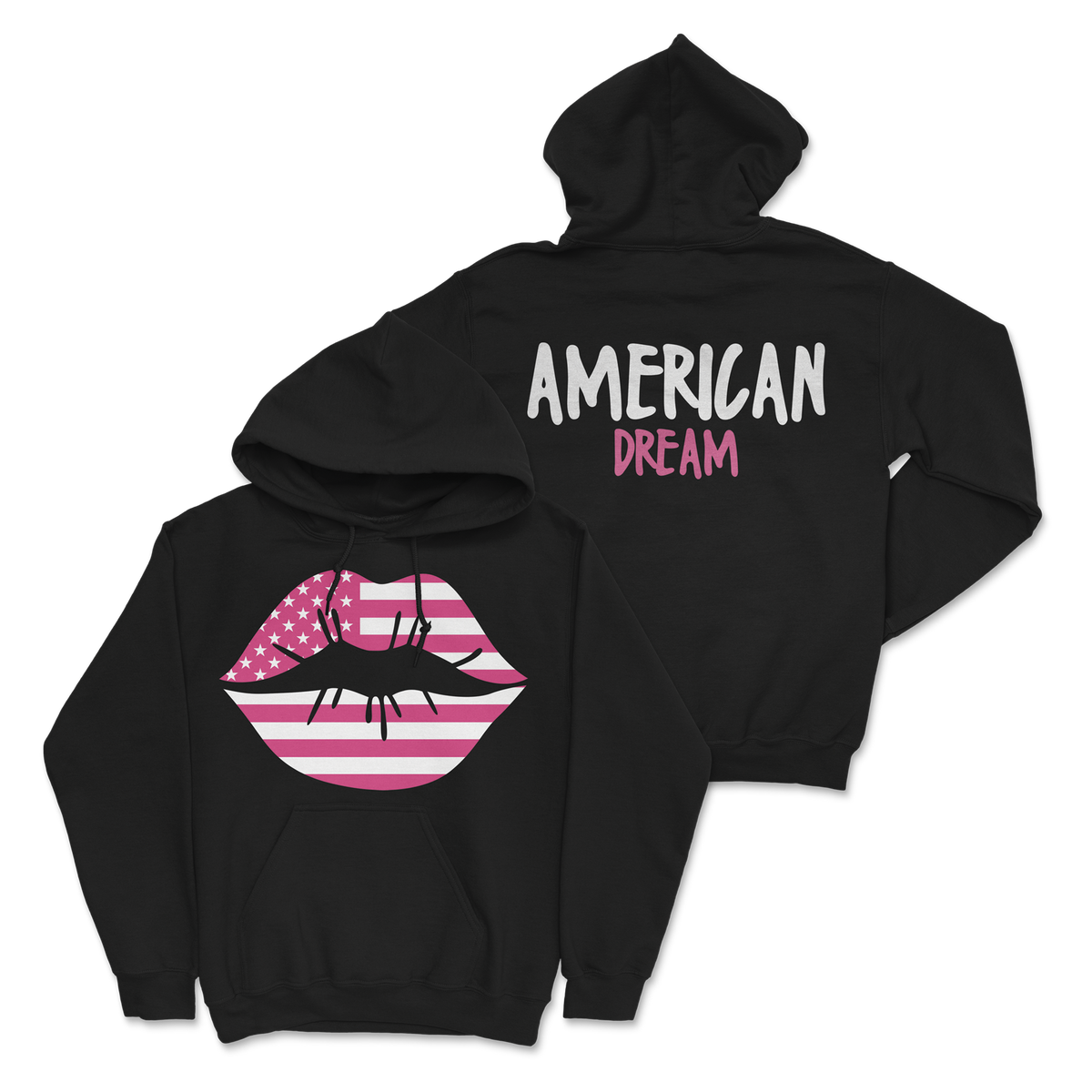 Zoe Day - Lips Hoodie - Black – Armada Merch
