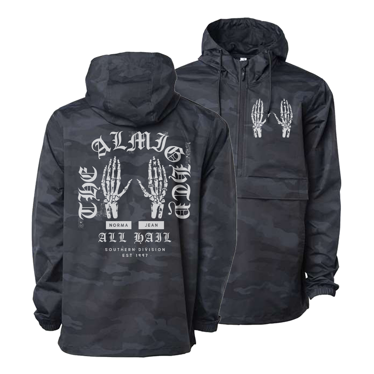 Norma Jean - The Almighty Norma Jean Black Camo Anorak Jacket – Armada ...