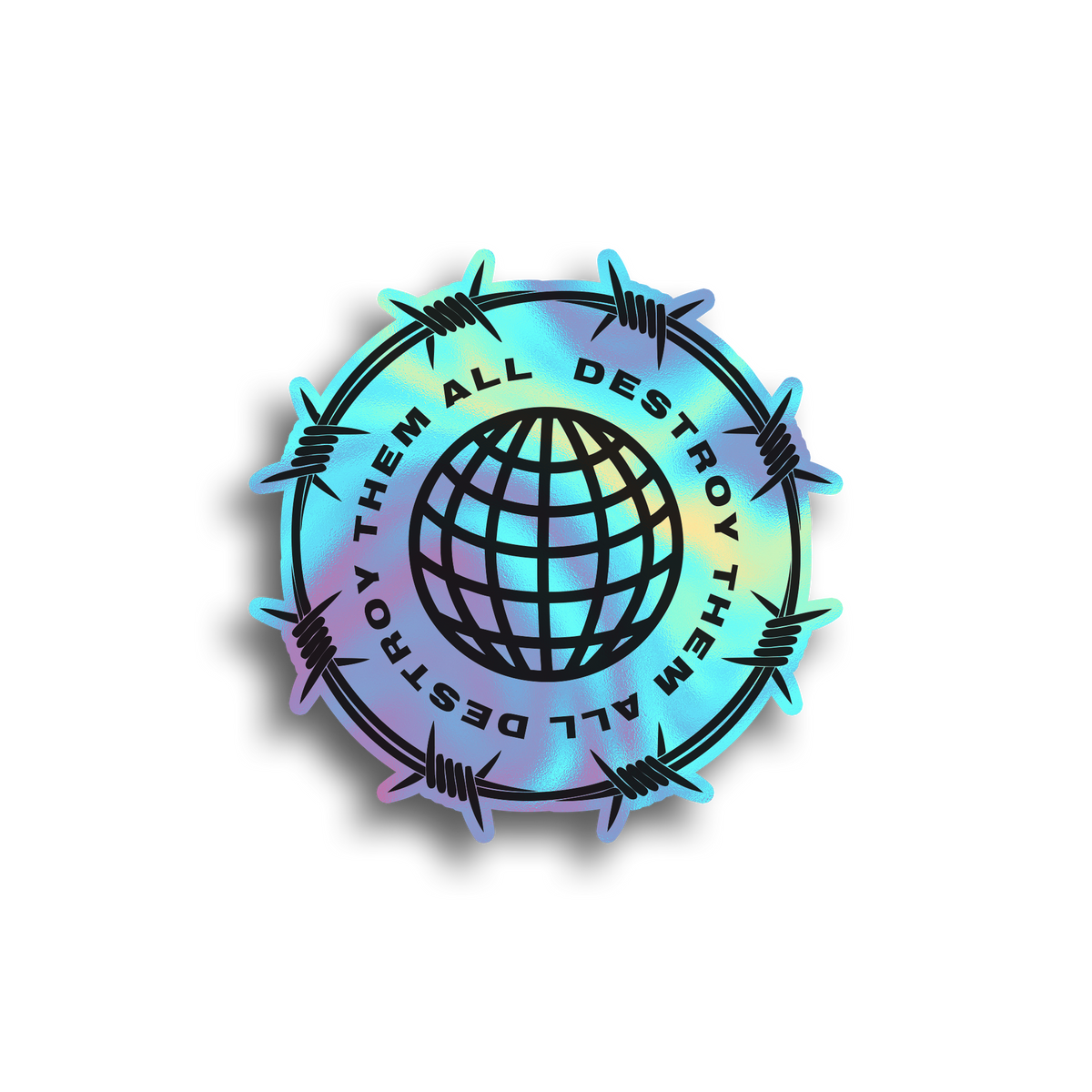 The World - Holographic Sticker – Armada Merch